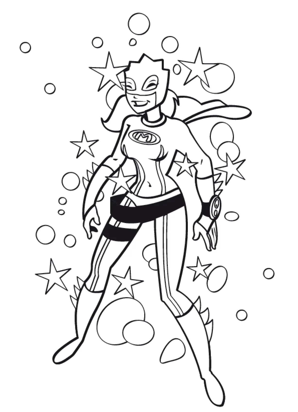 Kleurplaat Mega Mindy 8 - Fun - Studio 100